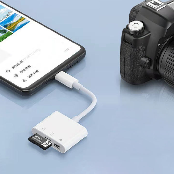 Type-C Micro Adapter TF CF SD Memory Card Reader Writer Compact Flash ...