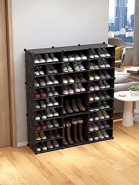 [CLOSET MALL]Shoe Cabinet Shoe Rack Organizer Plastic Dustproof Double ...