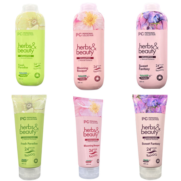 PC Herbs & Beauty Shampoo and Conditioner 300ml - Sweet Fantasy, Fresh ...