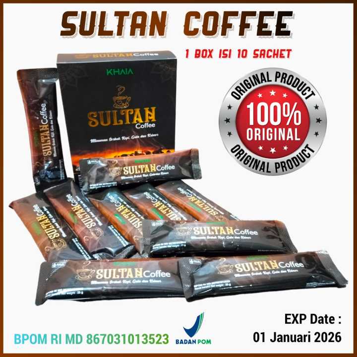 SULTAN COFFEE KHAIA 1 BOX ISI 10 SACHET ORIGINAL | Lazada Indonesia