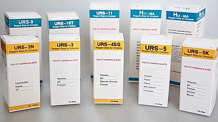 แถบทดสอบปัสสาวะ URS 1K Reagent Strips for Urinalysis | Lazada.co.th
