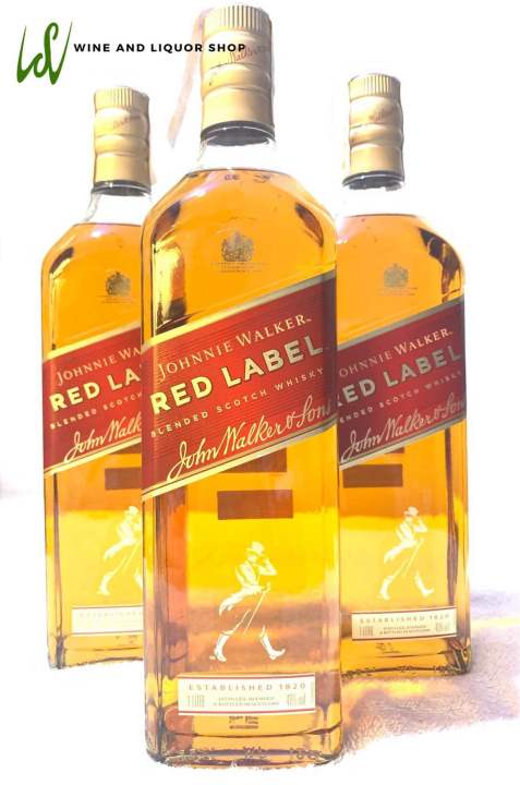 Johnnie Walker Red Label 1L Authentic (price per bottle) | Lazada PH