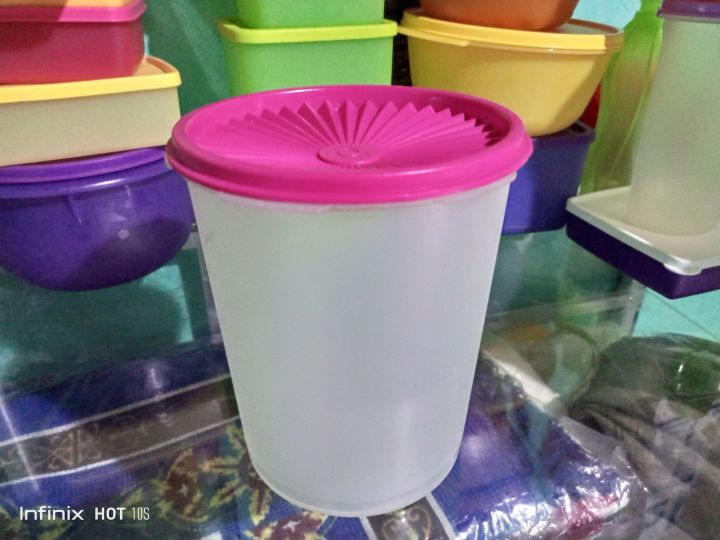 TOPLES SINGLE DECO CANISTER ORIGINAL TUPPERWARE | Lazada Indonesia