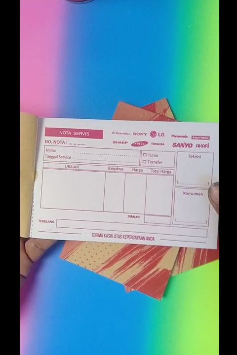 Nota Toko Elektronik Listrik dan servis 2 ply Rangkap | Lazada Indonesia