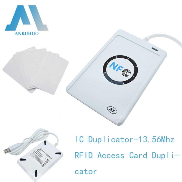 New ACR122U IC Card Duplicator RFID Encryption Decoding Reader 13.56Mhz NFC Smart Chip Tag ...