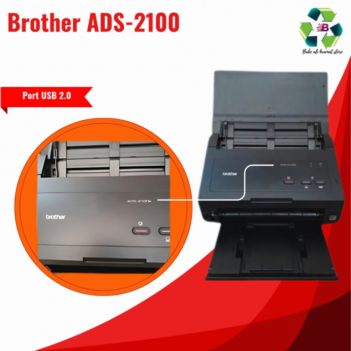 Scanner Brother ADS-2100 Folio F4 ADF 24 PPM Bisa Scan USB Harga ...