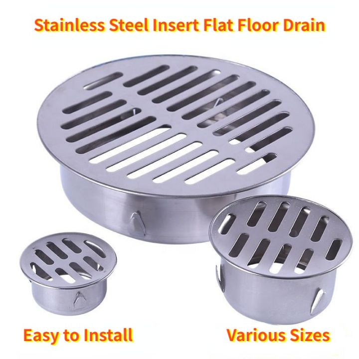 Flat Floor Drain Cover for 50/63/110 Pipe Outdoor Balcony Stainless ...