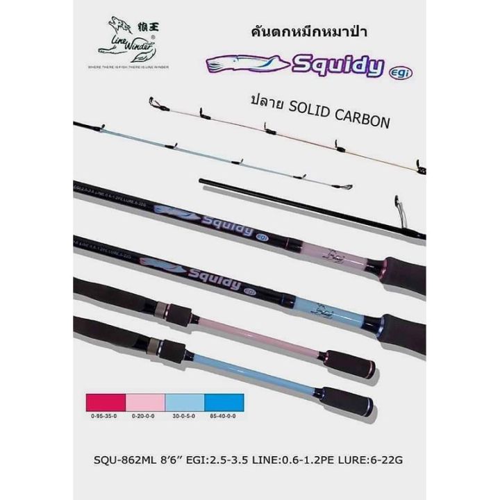 คันตกหมึกหมาป่า LineWinder รุ่น SQUIDY EGi | Lazada.co.th