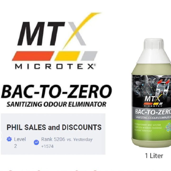 Microtex Bac To Zero 1 Liter Solution | Lazada PH