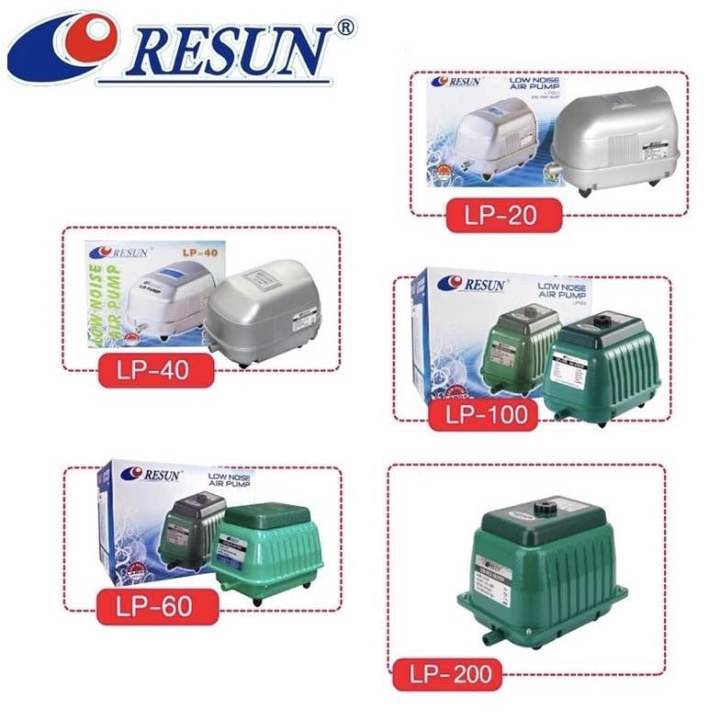 Resun รุ่น LP-20 LP-40 LP-60 LP-100 LP-200 ปั๊มลมบ่อปลา ปั๊มออกซิเจน ...
