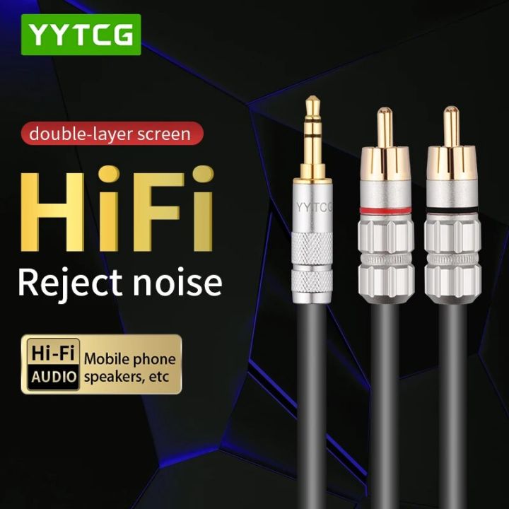 YYTCG-CM Aux Cable Adapter, TV Audio Cable, PC Amplifier, Home Theater ...