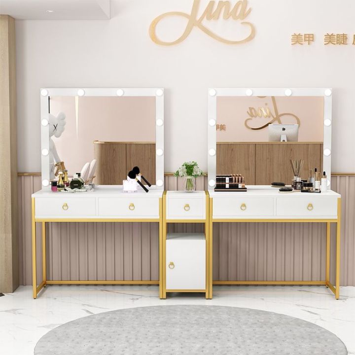 Integrated Makeup Desk with Light for Photo Studio Wedding Dress Store ...