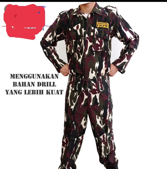 setelan pdl loreng fkppi gm / seragam pdl loreng fkppi | Lazada Indonesia