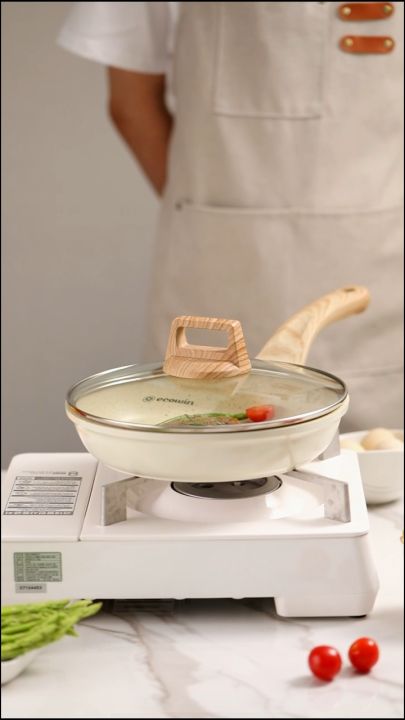 Ecowin Cookware Non-Stick Cooking Tool Frying Pan 24/26cm Medical Stone ...