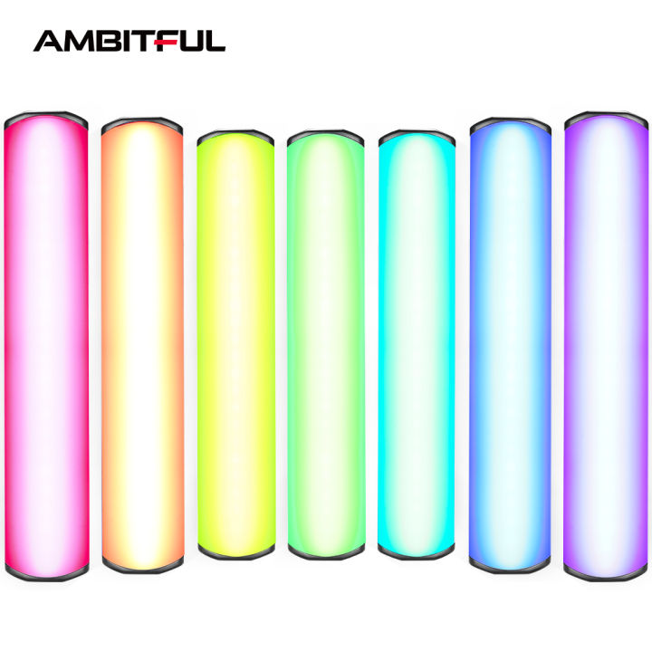AMBITFUL BL06 BL-06 RGB Tube Light 3200K-5600K Adjustable Color ...