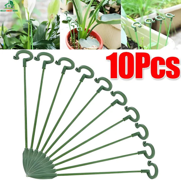 10Pcs Plant Potting Support Rods Garden Plant Flower Support Bracket ...