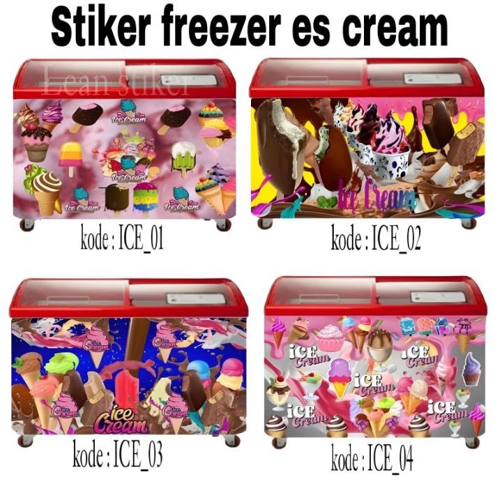 Stiker Freezer Motif Ice Cream | Lazada Indonesia