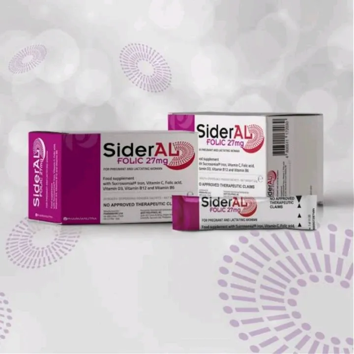 SiderAL FA 27MG FOOD SUPPLEMENT FOR PREGNANT AND LACTATING MOM SOLD PER ...