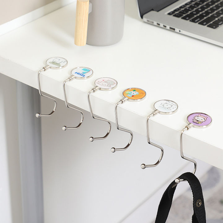 Hook Movable Office Desk Student Pannier Bag Handy Gadget Desktop Hook ...