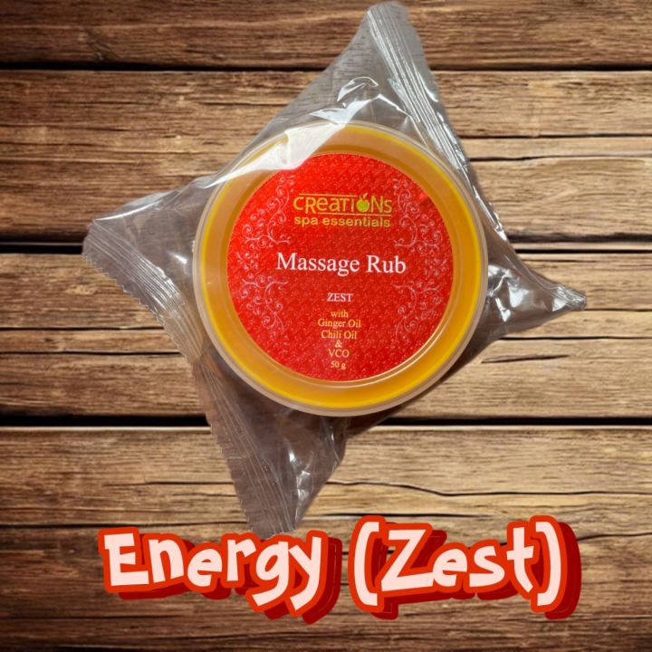 Creations Spa Pain and Massage Relief Rub Energy (Zest )50g | Lazada PH