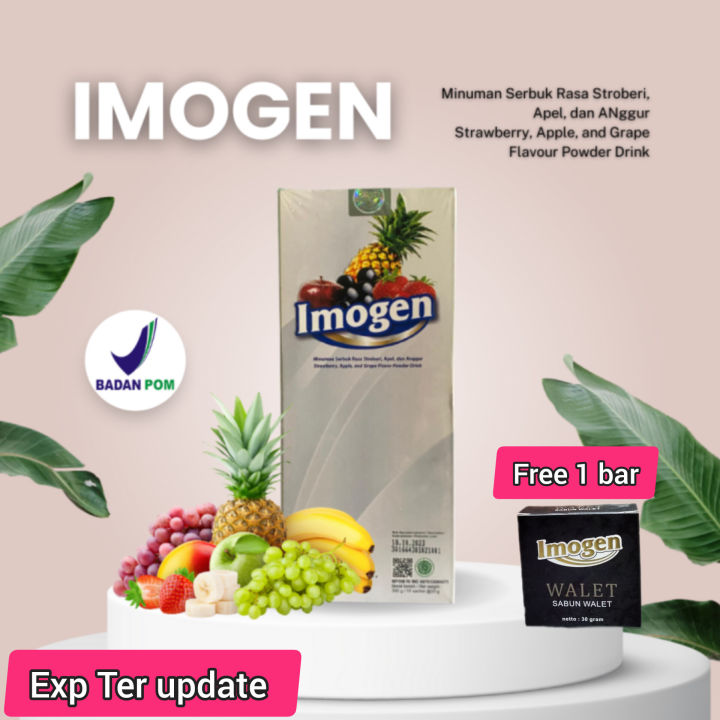 Imogen Mix fruit 1 box isi 15 sachet Dijamin asli exp 2025 | Lazada ...