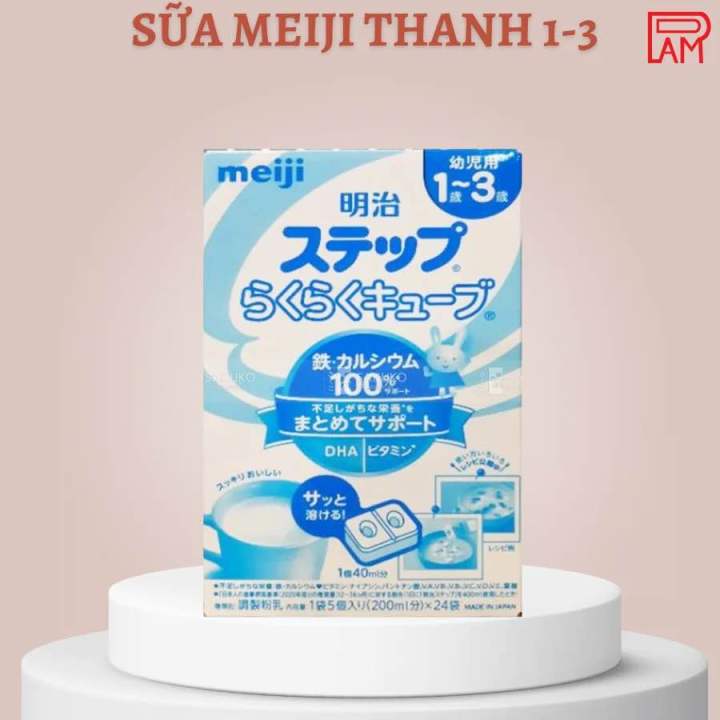 Sữa Meiji thanh 1-3 nội địa Nhật dành cho trẻ từ 1-3 tuổi, 30 thanh ...