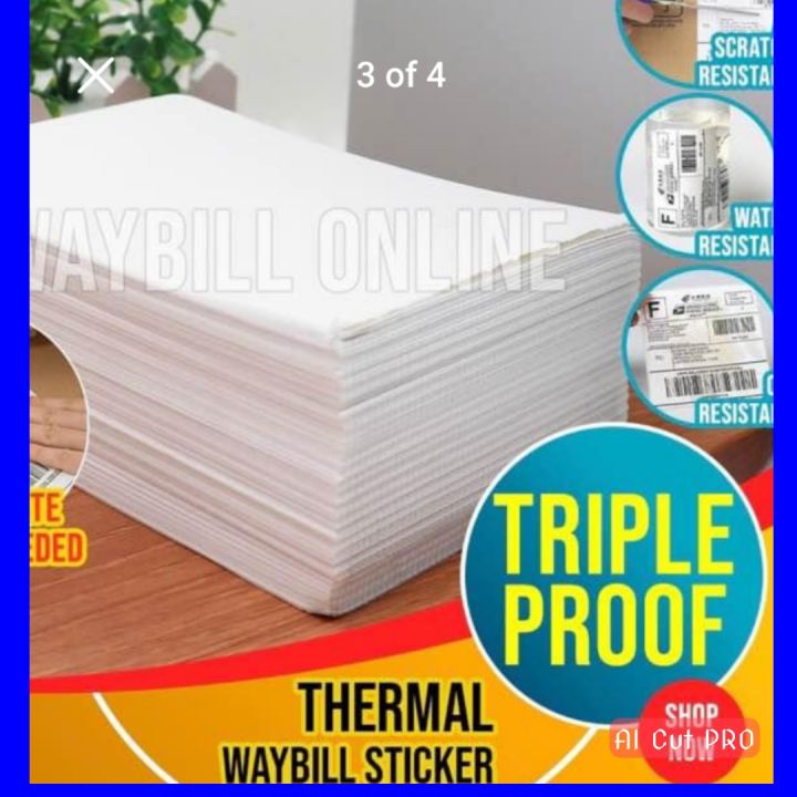 triple proof waybill sticker A6 | Lazada PH