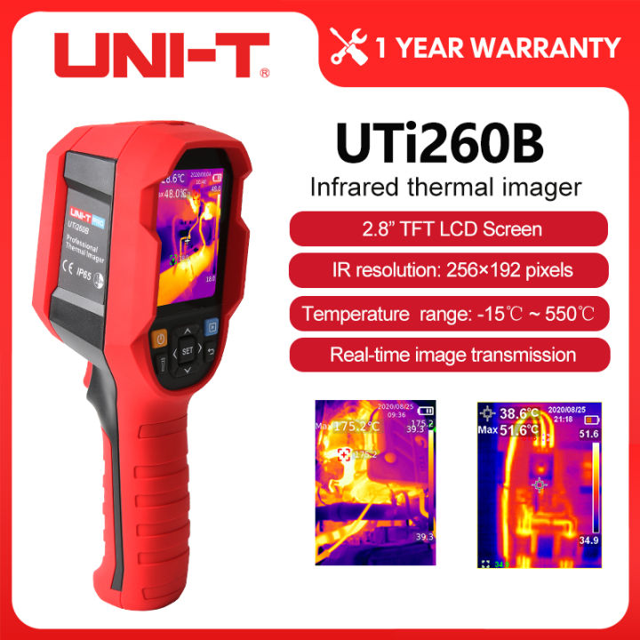 UNI-T UTi260B HD 256 x 192 Pixels Industrial Infrared Thermal Imager ...