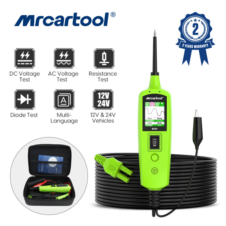 MRCARTOOL B530 Automotive Circuit Probe Tester, 12V 24V Car Power ...