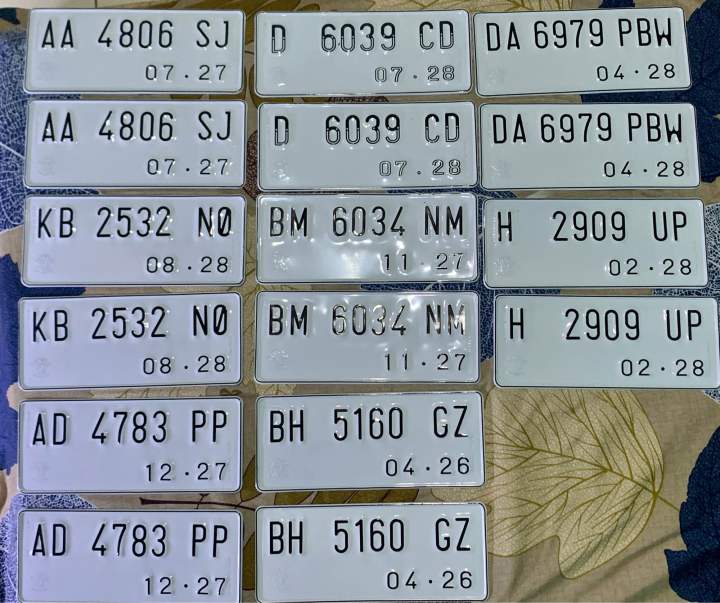 Plat Nomor Motor Standar Seperti Asli | Lazada Indonesia