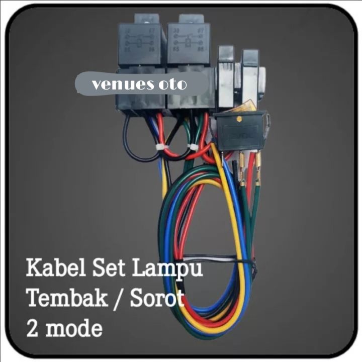 Kabel Set Relay Lampu Sorot / Tembak / Tambahan / Led - Mobil atau ...