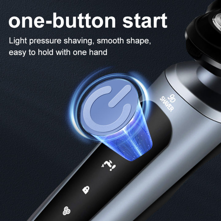 AmazeFan multi-function shaver electric rechargeable 3D shaver male ...