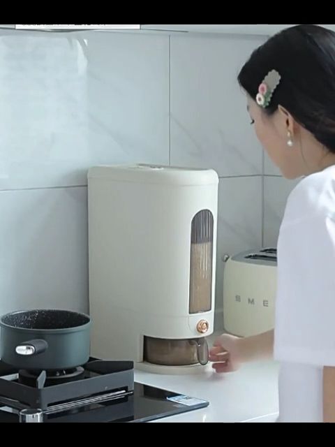 Rice Bucket 5KG/10KG/25KG Portable Vacuum Sealed Rice Storage Box ...