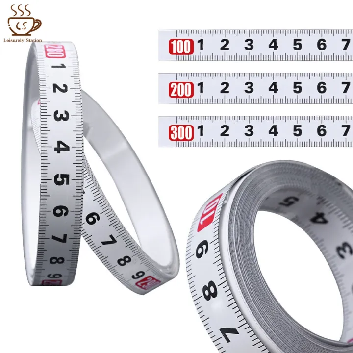 Self-Adhesive Measuring Tape Metal Workbench Ruler Adhesive Backed Tape ...