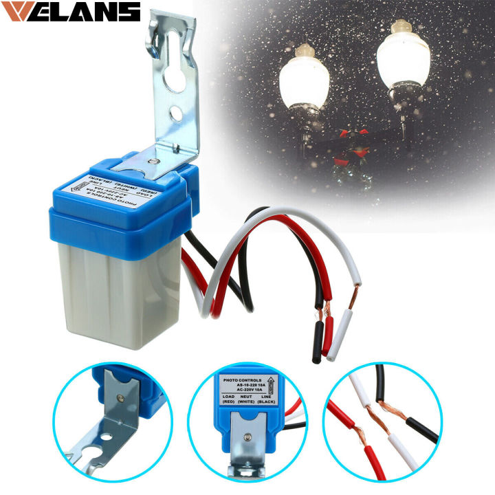 อัตโนมัติเปิดปิด DC12V 24V AC220V 110V 50-60Hz 10A Photo Control ...