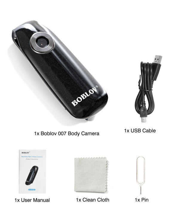 BOBLOV 007 1080P ขนาดเล็ก HD เต็มรูปแบบกล้องติดรถยนต์กล้อง H.264จักรยาน ...