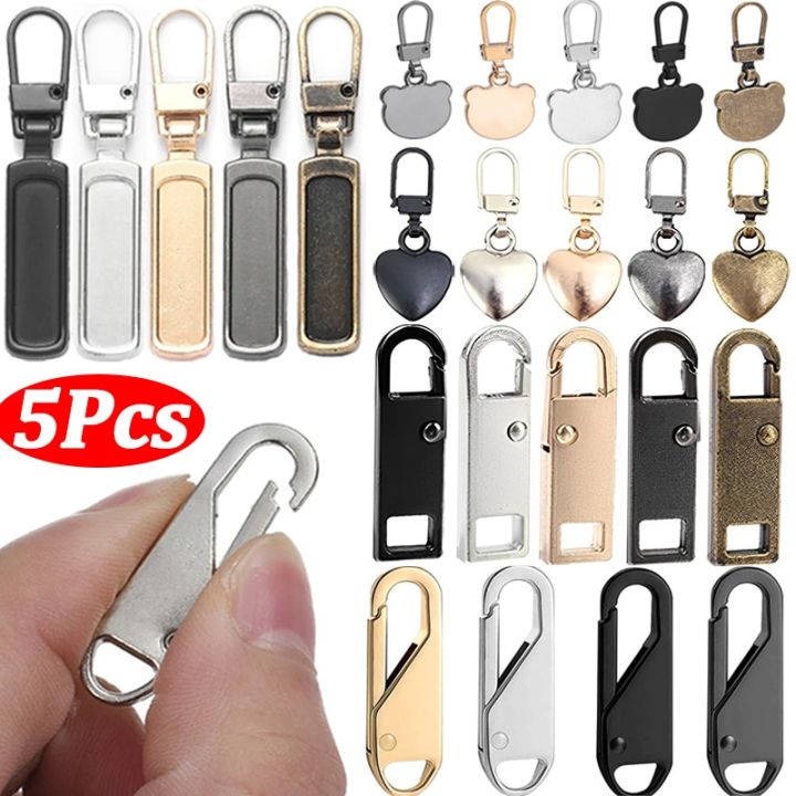 5Pcs Detachable Zipper Puller Metal Zipper Slider Instant Zipper Repair ...