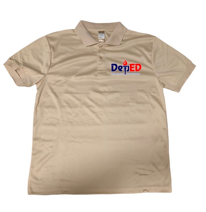 Customized DEPED MATATAG Khaki / Nude Drifit Polo Shirt | Lazada PH
