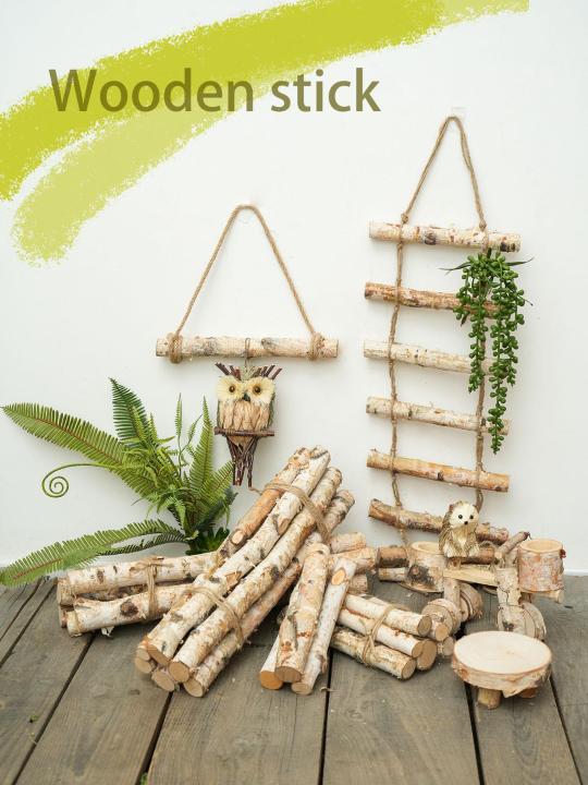 Creative Diy American Country Log Branches Tree Bark Poles Photography ...