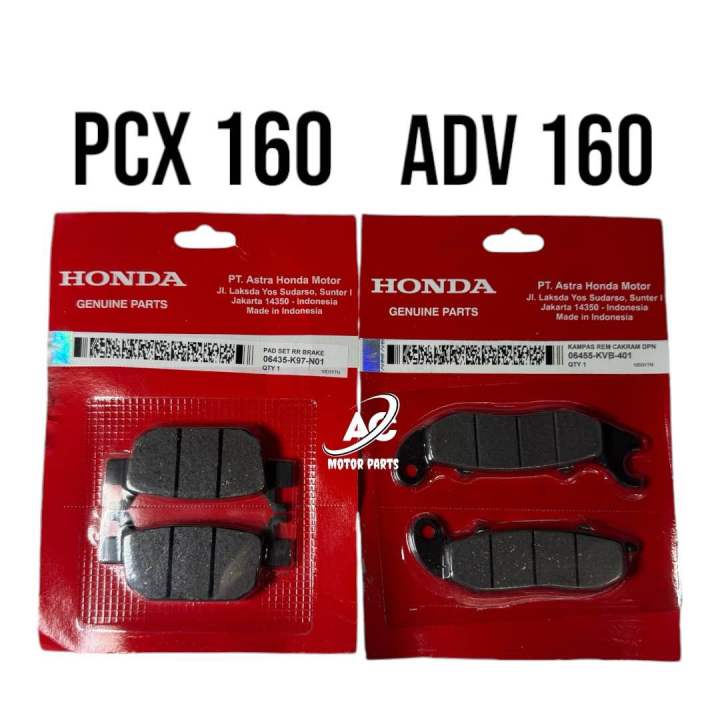 HONDA PCX 160 | ADV 160 Brake Pads SET Front Rear Genuine Parts | Lazada PH