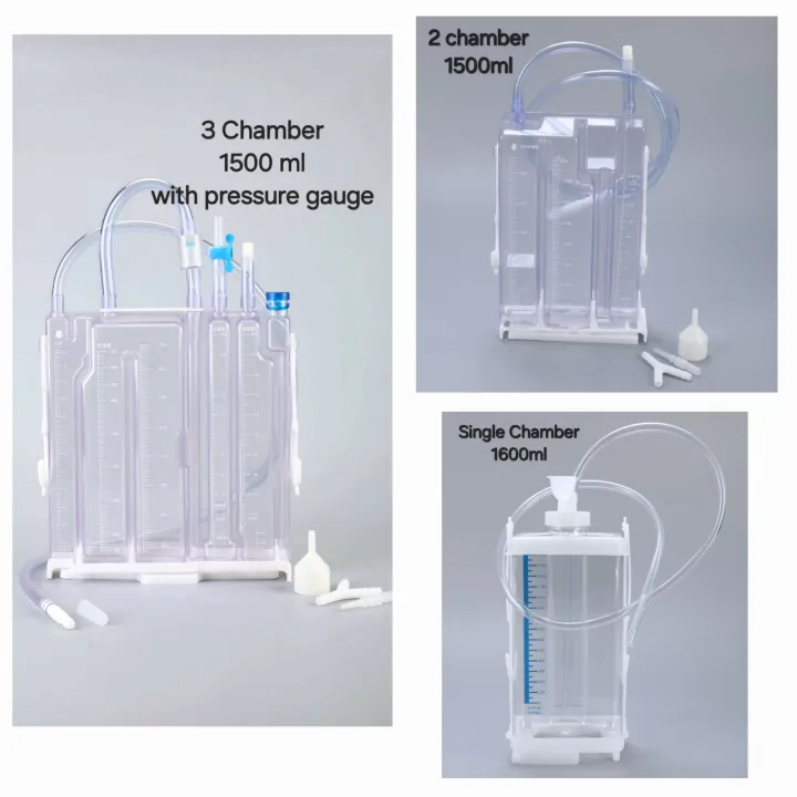 Chest Drainage bottle 1,2,3 Chamber 1500ml CTT bottle Medical Supplies ...