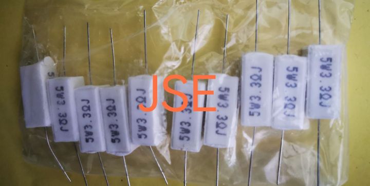 RESISTOR KAPUR 5 WATT 3.3 / 3R3 OHM ISI 10 PCS | Lazada Indonesia