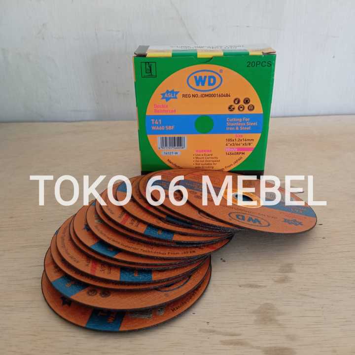 Batu Potong WD 4 inch / Batu Gerinda Potong WD Tipis / Cutting WD 4 ...