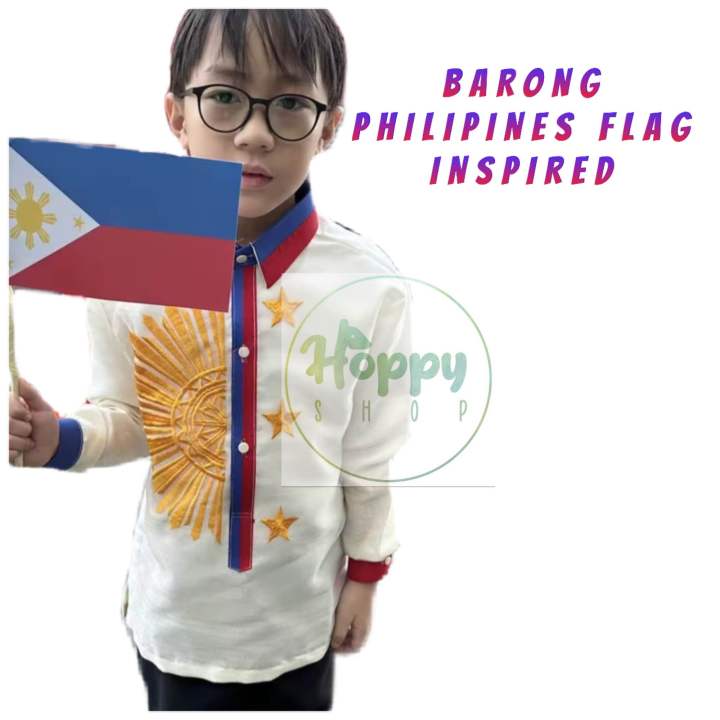 Barong Philippine Costume Buwan ng Wika BARONG PHILIPPINE FLAG BOY ...