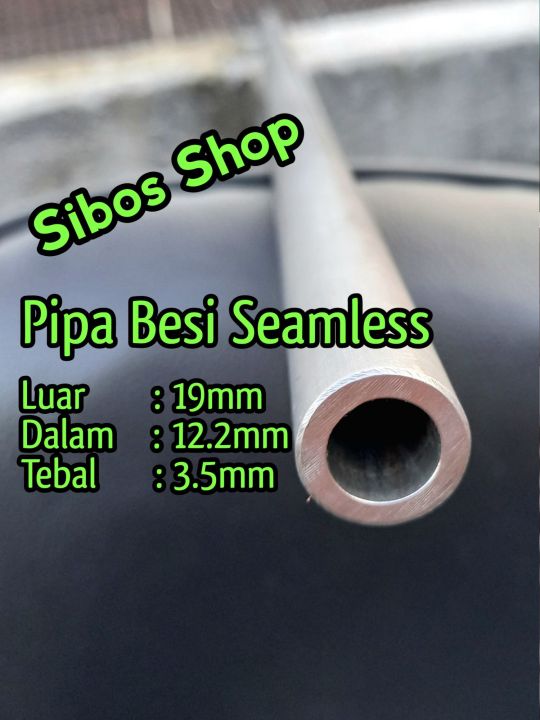 Pipa Besi Seamless Od 19mm Id 12.2mm Tebal 3.5mm Panjang 20cm sampai ...