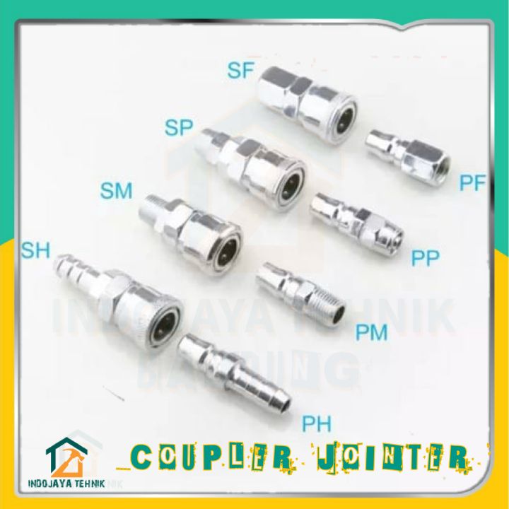 Quick Coupler Sambungan Selang Angin Kompresor SH20 Dan PH20 Set Fitting SH 20 Plus PH 20 ...