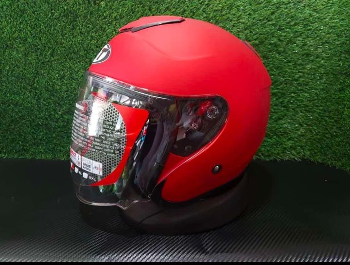HELM KYT KYOTO RED DOFF ORIGINAL | Lazada Indonesia