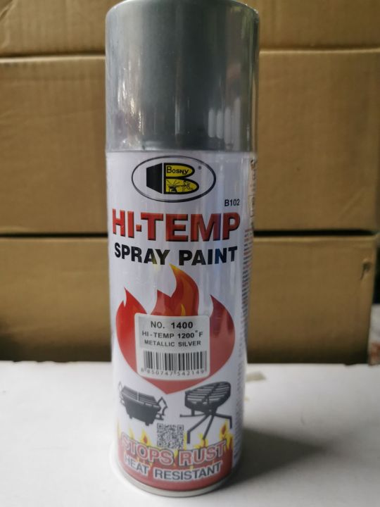 Bosny Hi Temp Metallic Silver 1200F spray paint | Lazada PH