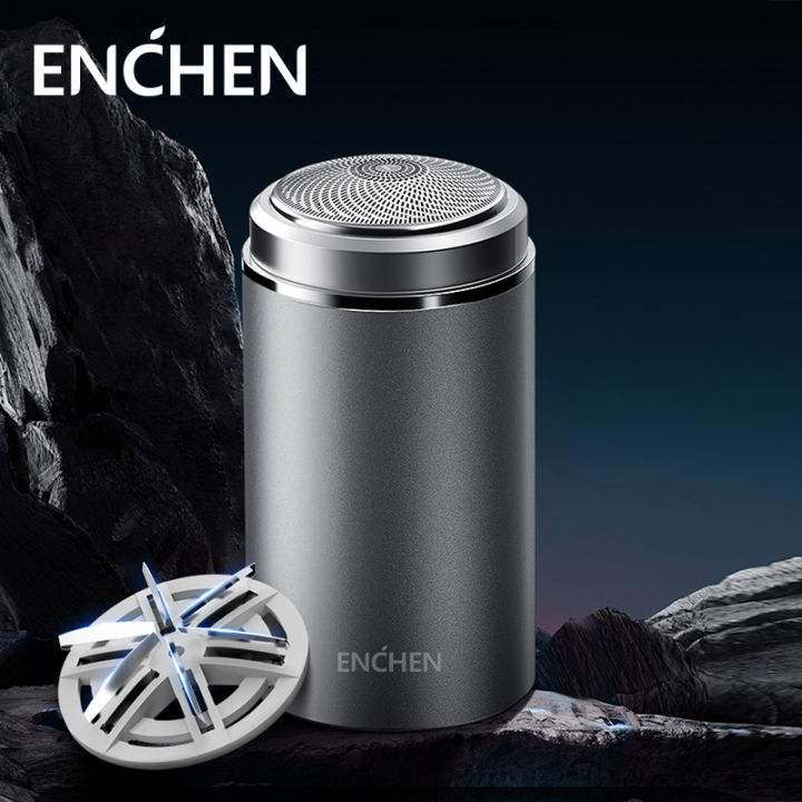 ENCHEN Z3 Mini Electric Shaver Metal Material Turbo Six-bladed Portable ...