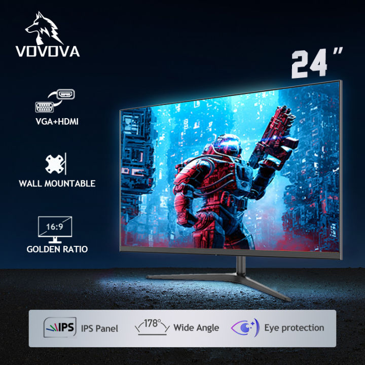 VOVOVA Computer Monitor 27/24/19 inch HD IPS Monitor 75Hz 1080P HDMI ...